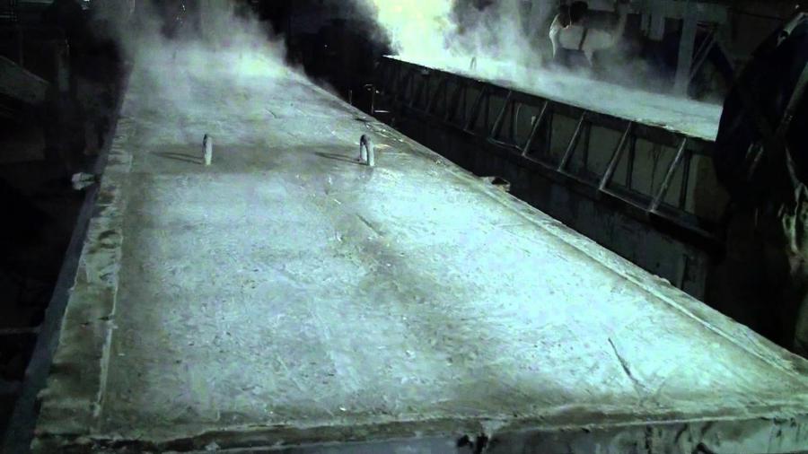 Steam Usage at Concrete Curing | Aralsan